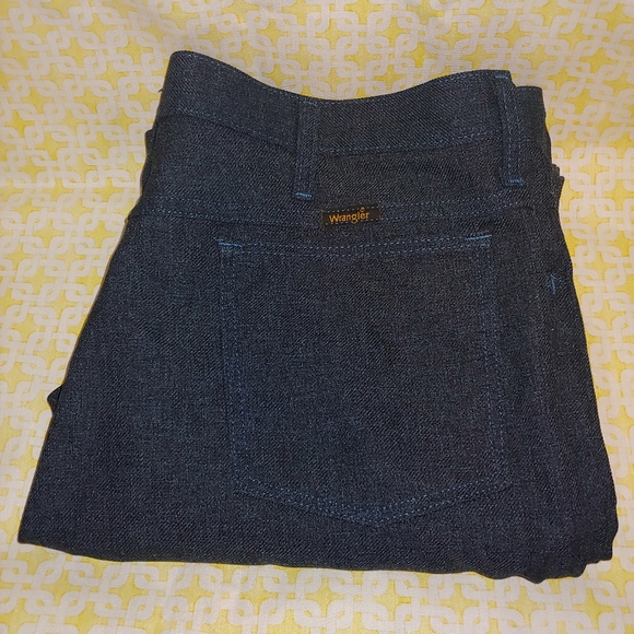 Wrangler | Pants | Vintage Mens Wrangler Blue Polyester Wide Leg Pants ...